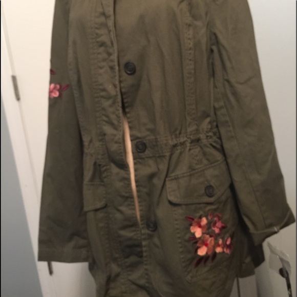 new directions | Jackets & Coats | New Direction Olive Embroidery ...